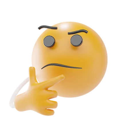 Cara De Emoji Pensando 22,512,332 Pensando Emoticon Stock