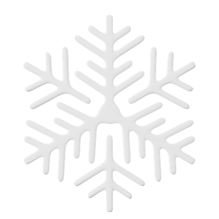 Snowflake 3D Icon download in PNG, OBJ or Blend format