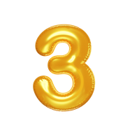 Number 3 3d Png